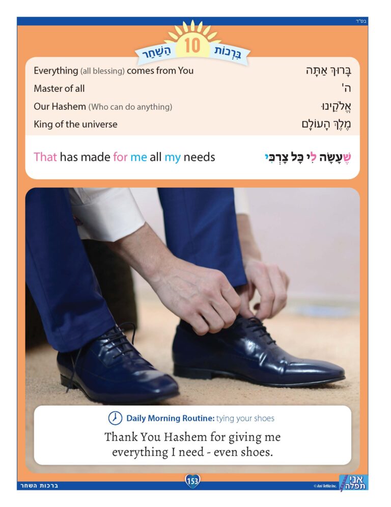 Birchot HaShachar – Ani Tefillah